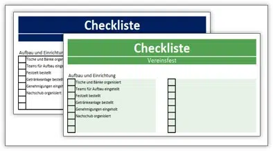 Checkliste Vorlage für Excel - Alle-meine-Vorlagen.de