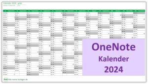 10 kostenlose Kalender Vorlagen für 2024 - Alle-meine-Vorlagen.de